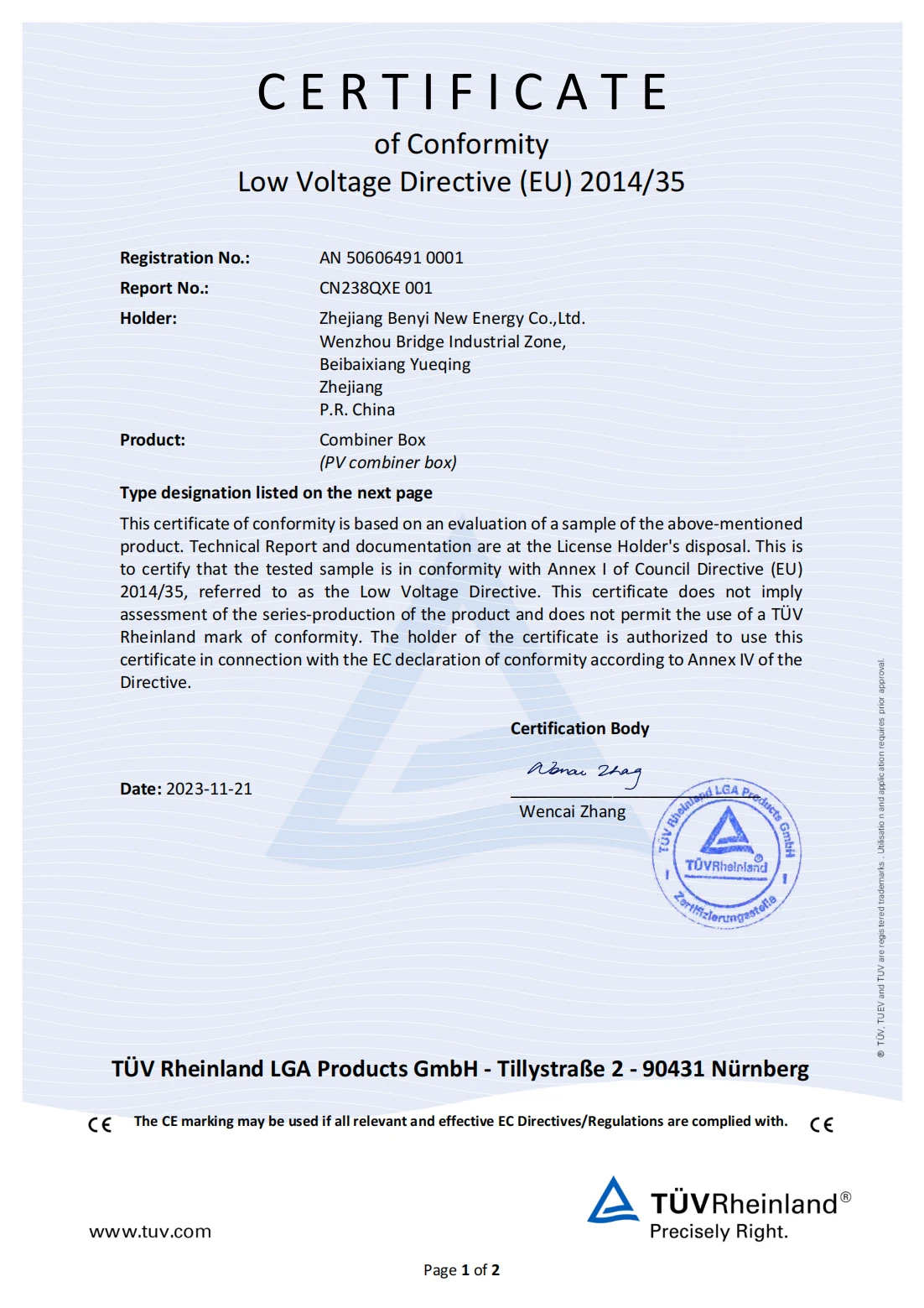 Custom Combiner Box Manufacturer | BENY New Energy